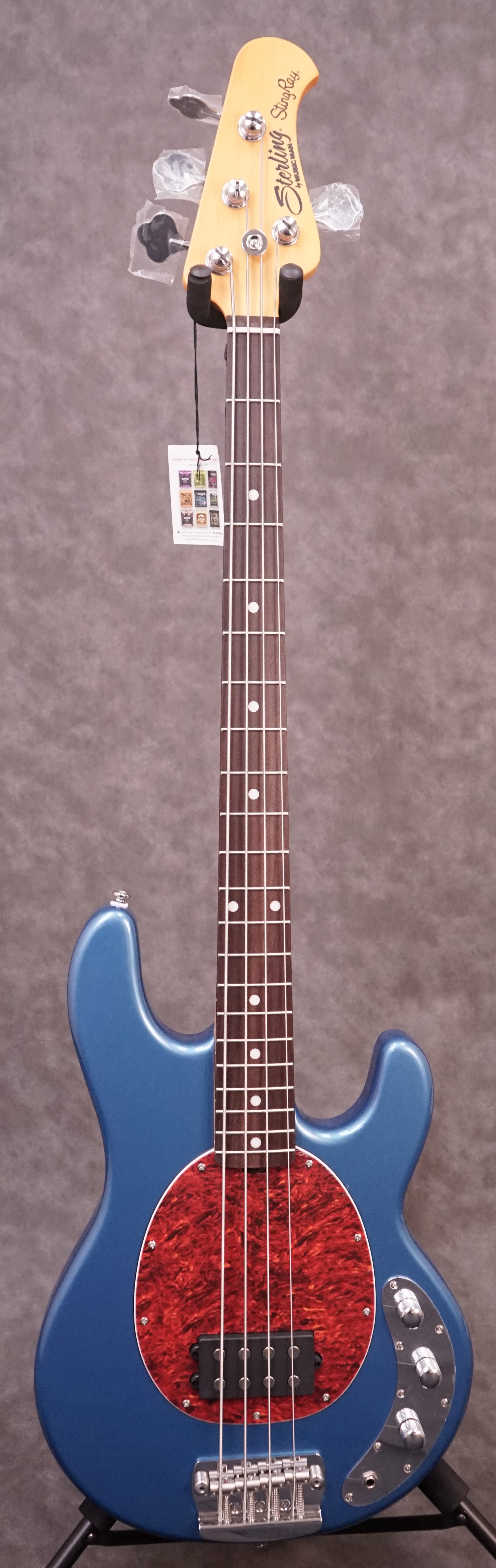 Sterling StingRay RAY24CA Electric Bass Guitar Toluca Lake Blue Finish ...