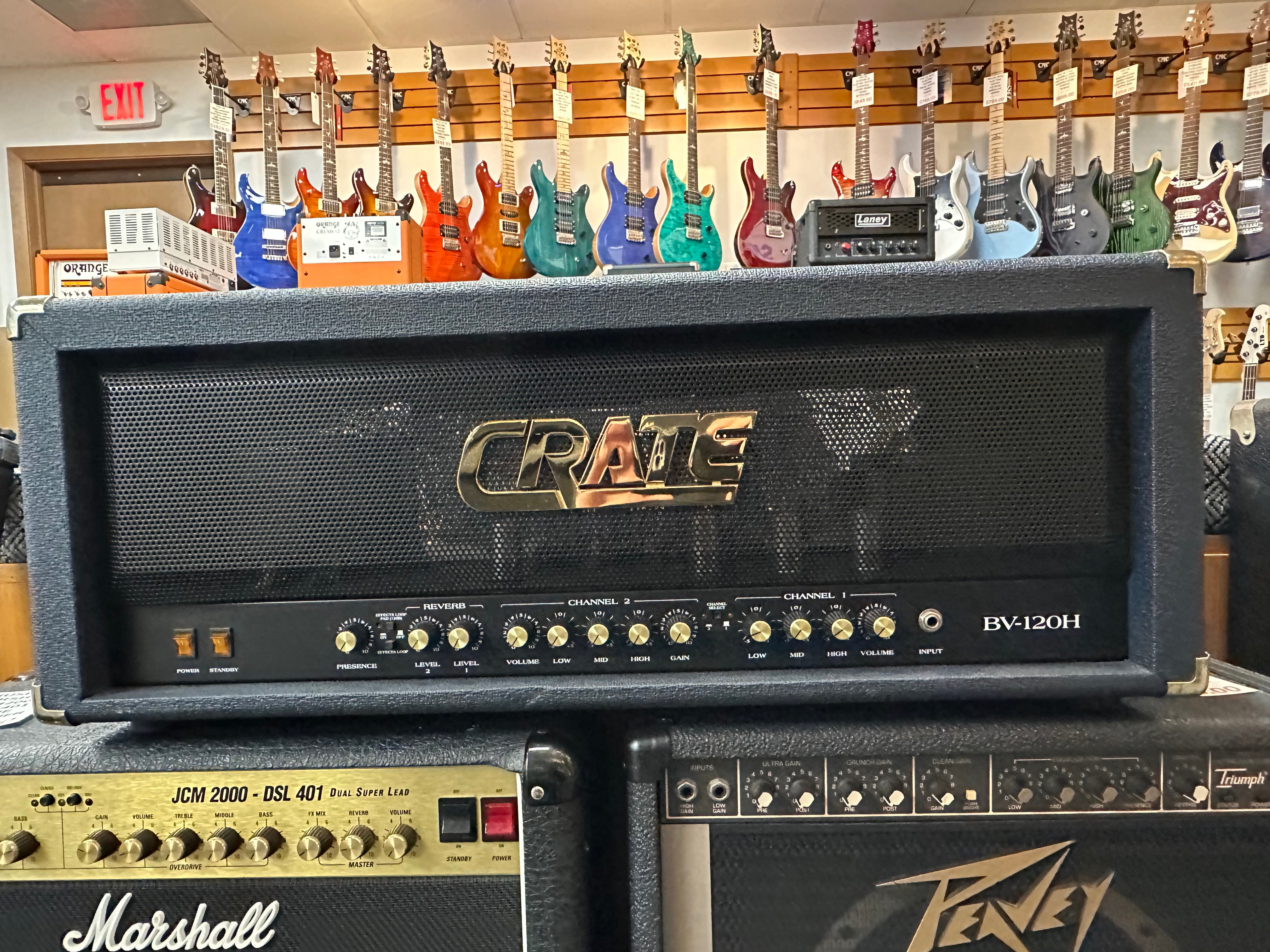 (Used) Crate BV-120H Blue Voodoo Amplifier Head | Sparky's Guitars