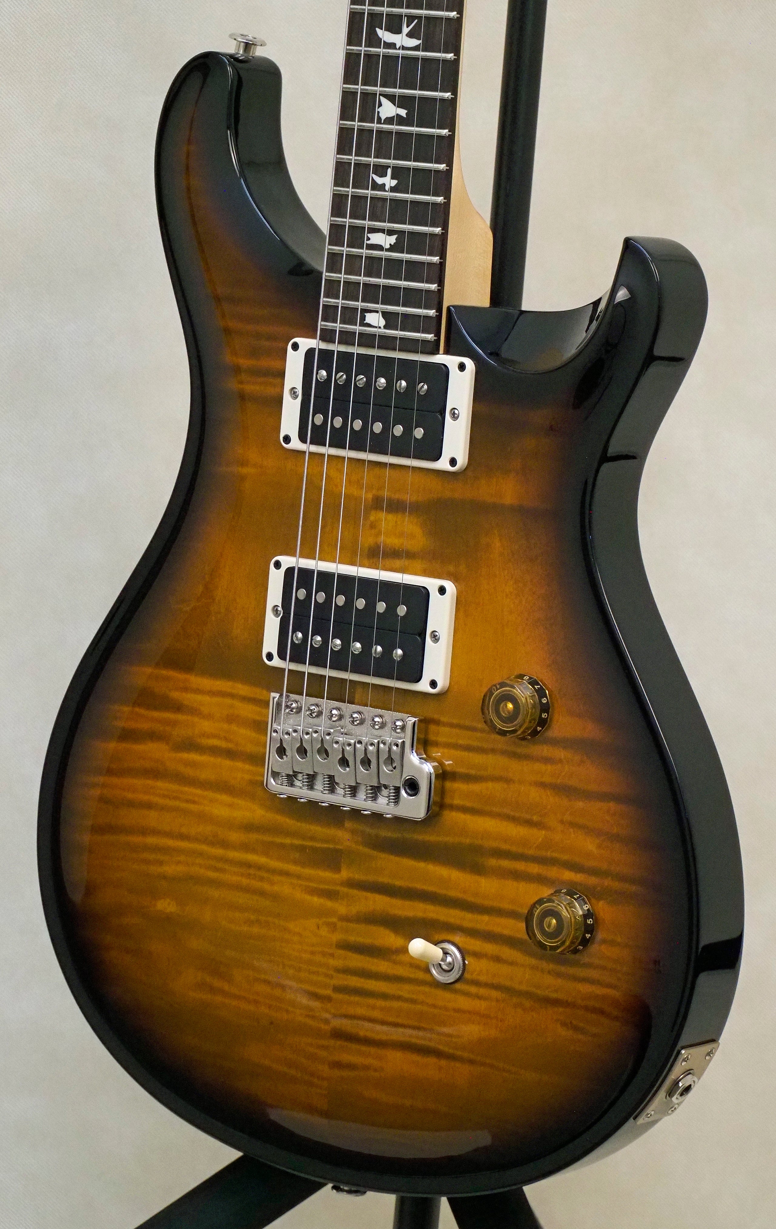 PRS USA CE24 Electric Guitar Black Amber Finish W/Bag & Setup | Sparky ...