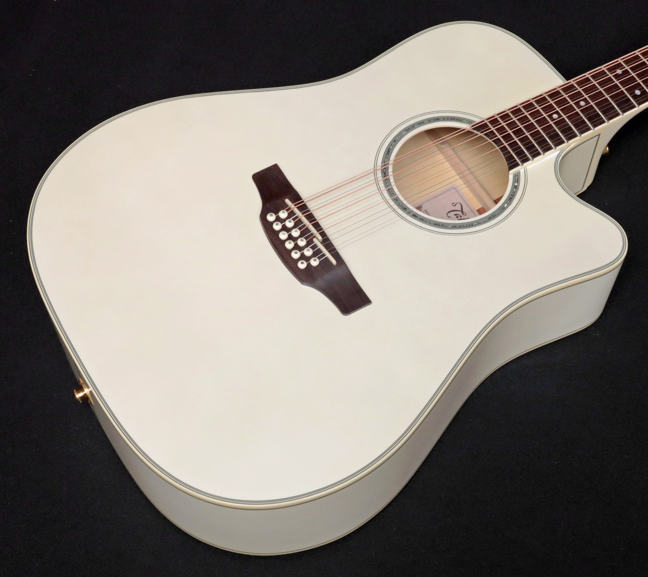 Takamine GD37CE-12 Acoustic-Electric Guitar Pearl White - W/Setup & Bag ...
