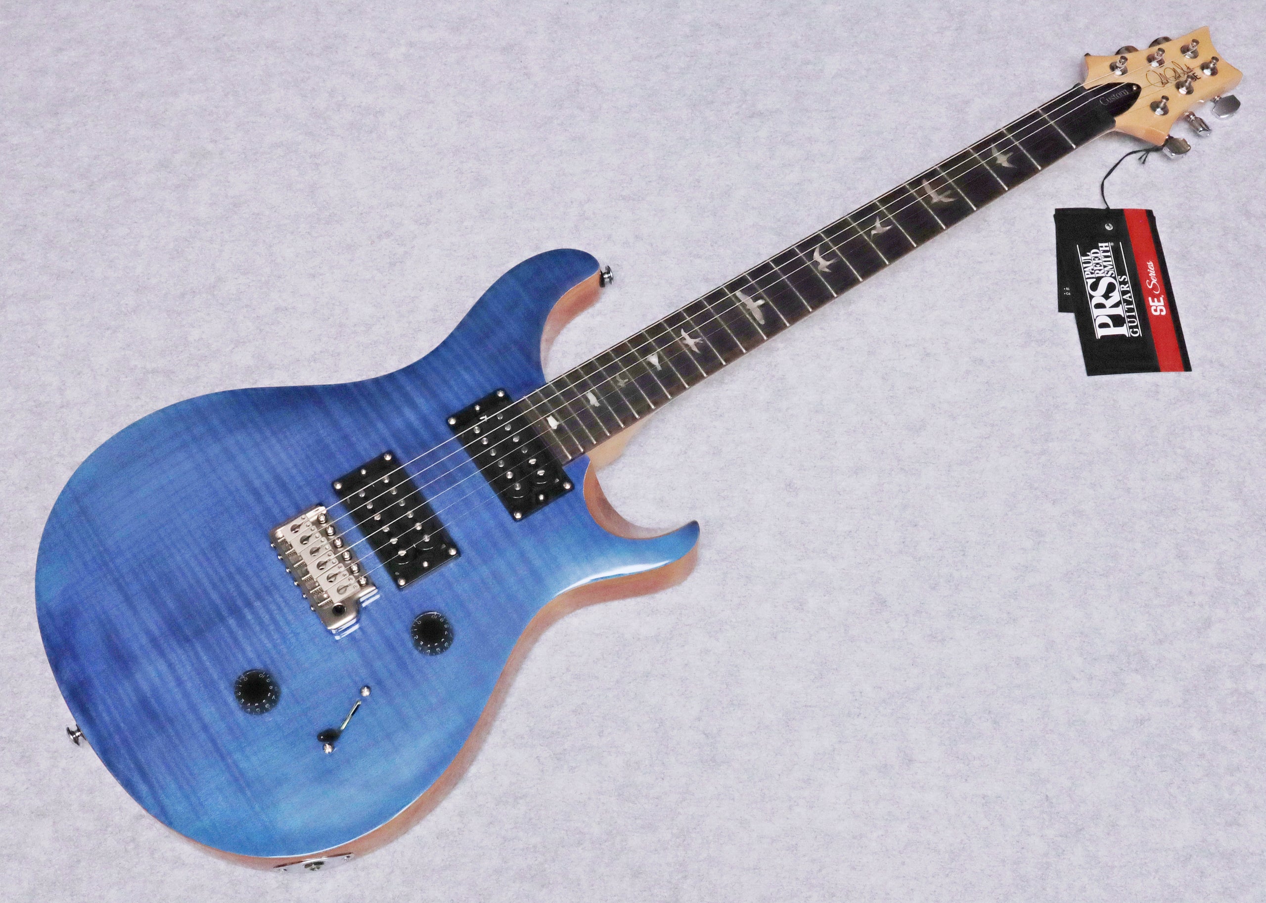 PRS SE Custom 24 Electric Guitar Faded Blue Finish - W/Setup & Bag ...