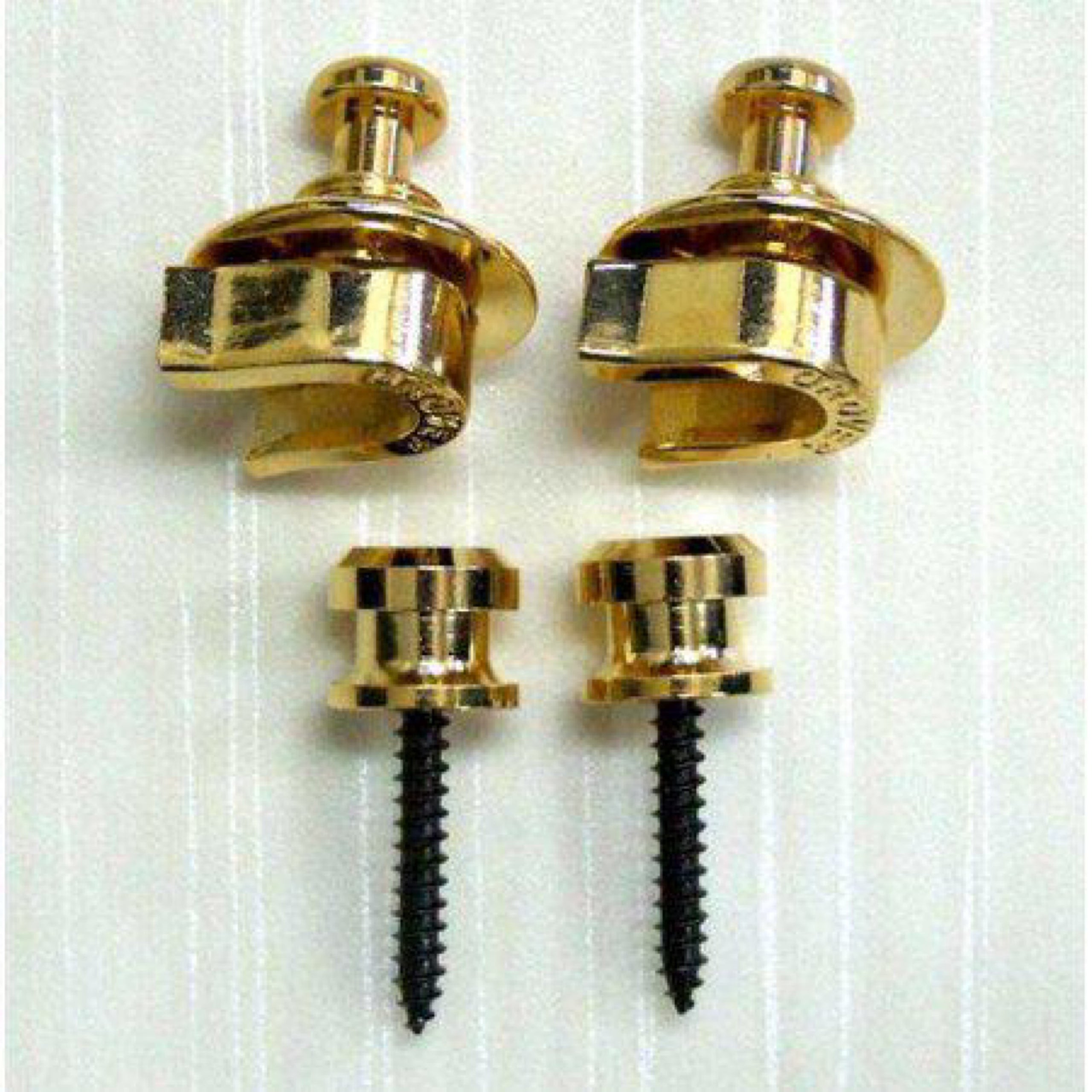 Grover GP800G Quick Release Strap Locks. Gold | Sparky's Guitars